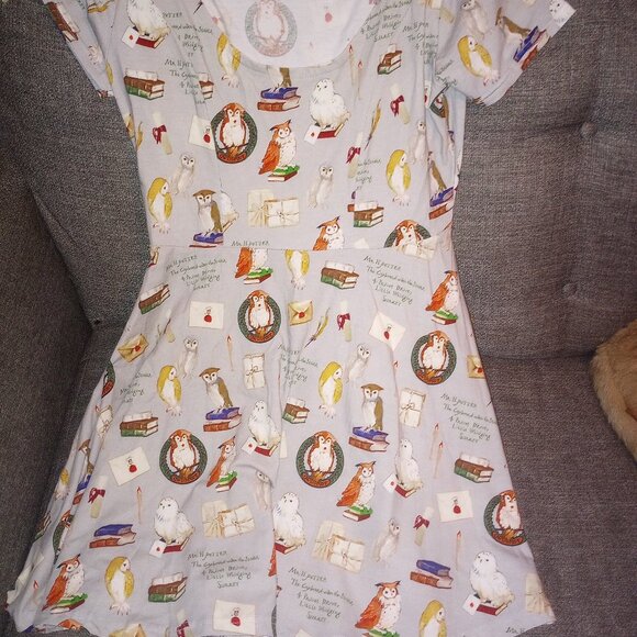 cakeworthy | Dresses | Brand New Xl Harry Potter Dress Hedwig Hogwarts ...